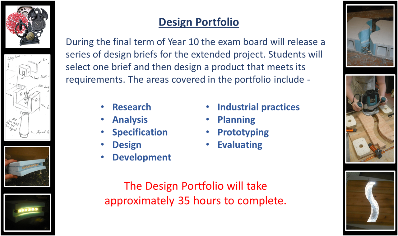 Design & Technology Portfolio — Stockport School